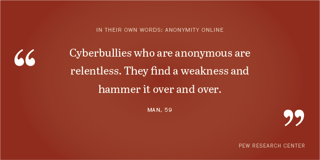 Shareable quotes from Americans on online harassment | Pew Research Center
