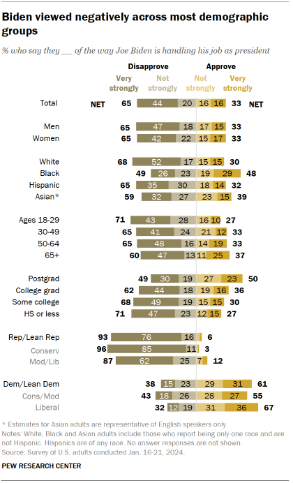 Biden’s job rating, personal traits and whether he will be a successful ...
