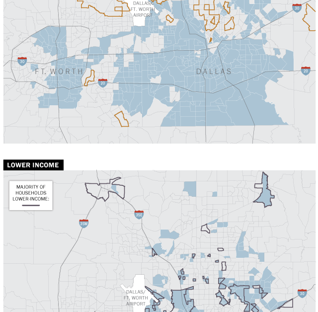 In greater Dallas area, segregation by income and race | Pew Research ...