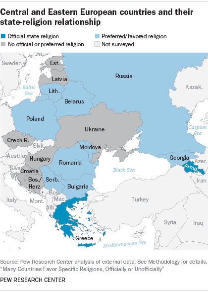 Religion a part of national identity in Central, Eastern Europe | Pew ...