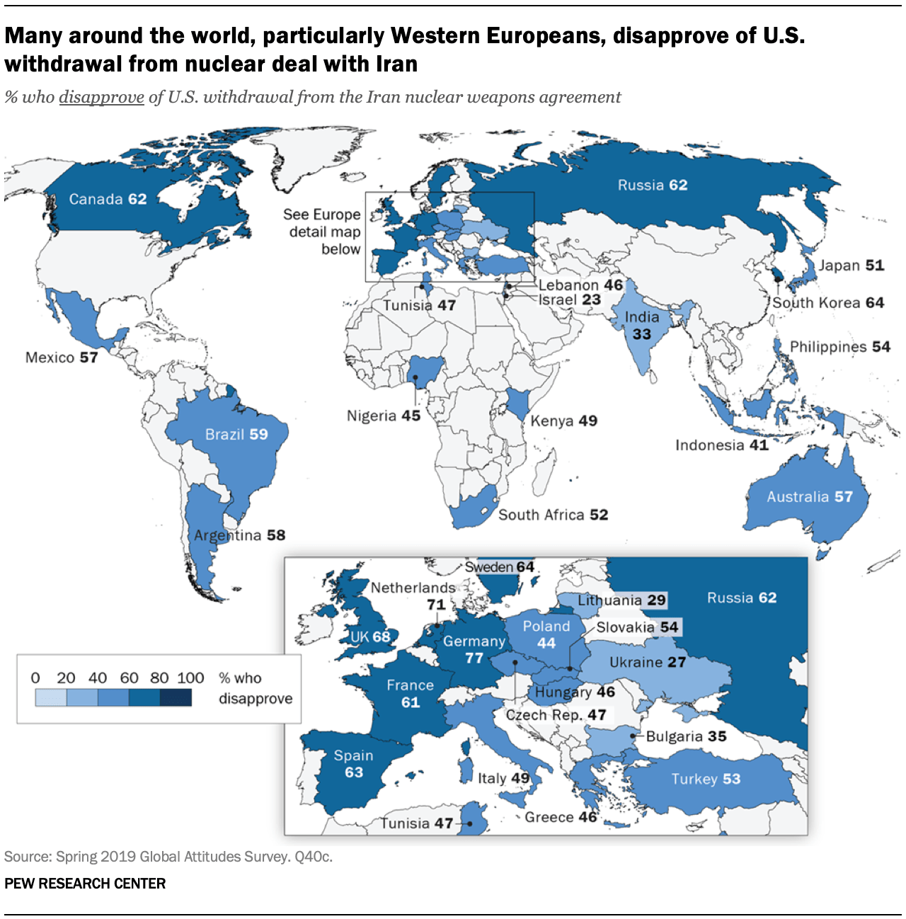 How the U.S. and the world viewed Iran before Soleimani's death | Pew ...