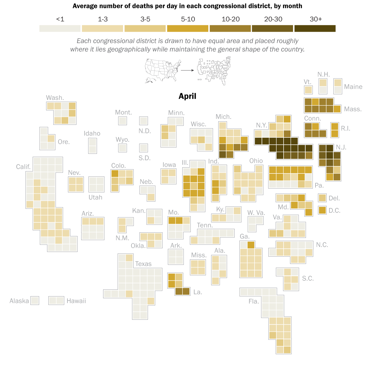 The Changing Geography of COVID-19 in the U.S. | Pew Research Center