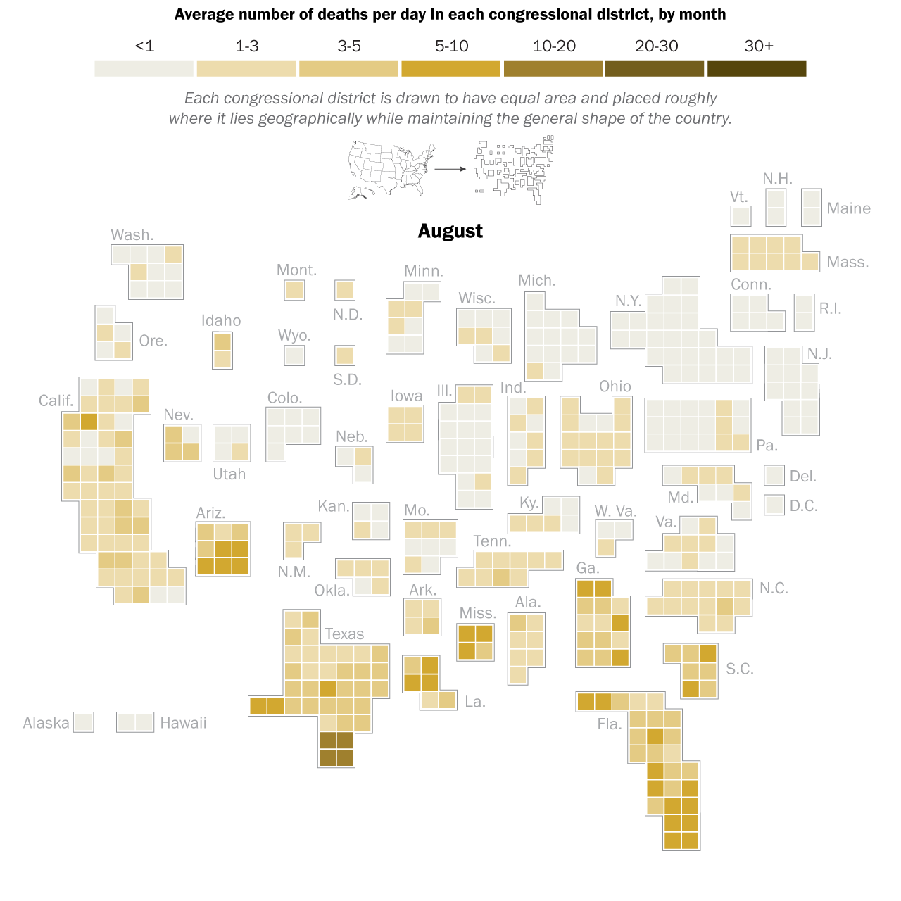 The Changing Geography of COVID-19 in the U.S. | Pew Research Center