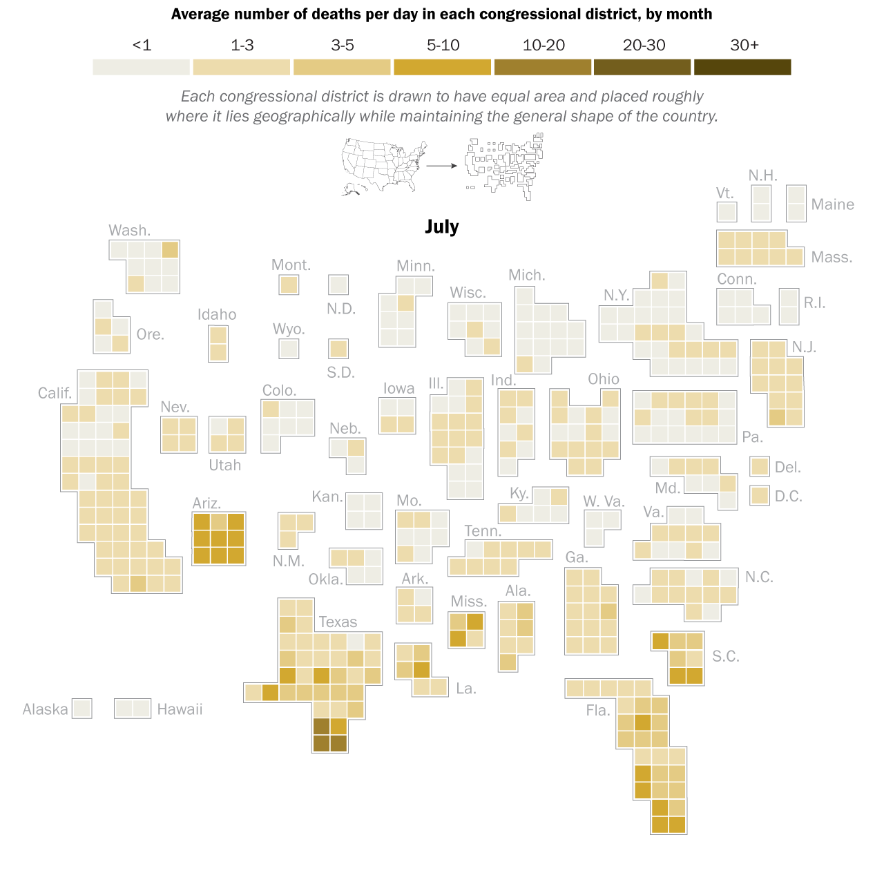 The Changing Geography of COVID-19 in the U.S. | Pew Research Center