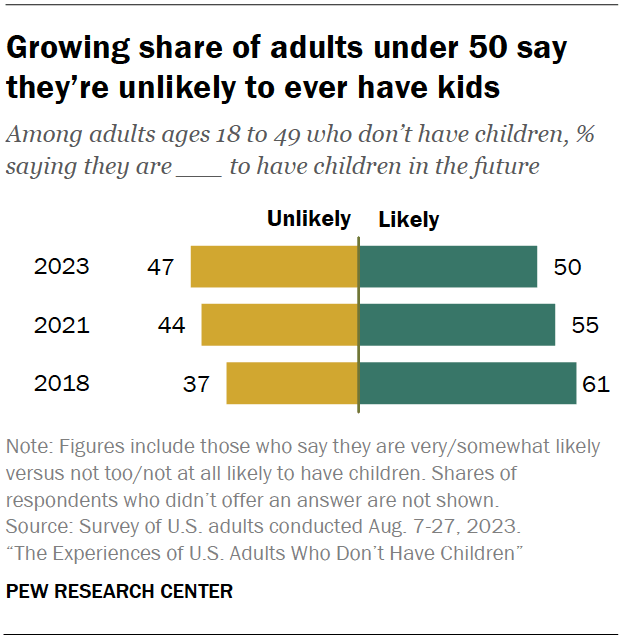 Experiences of Adults Without Kids in the US | Pew Research Center