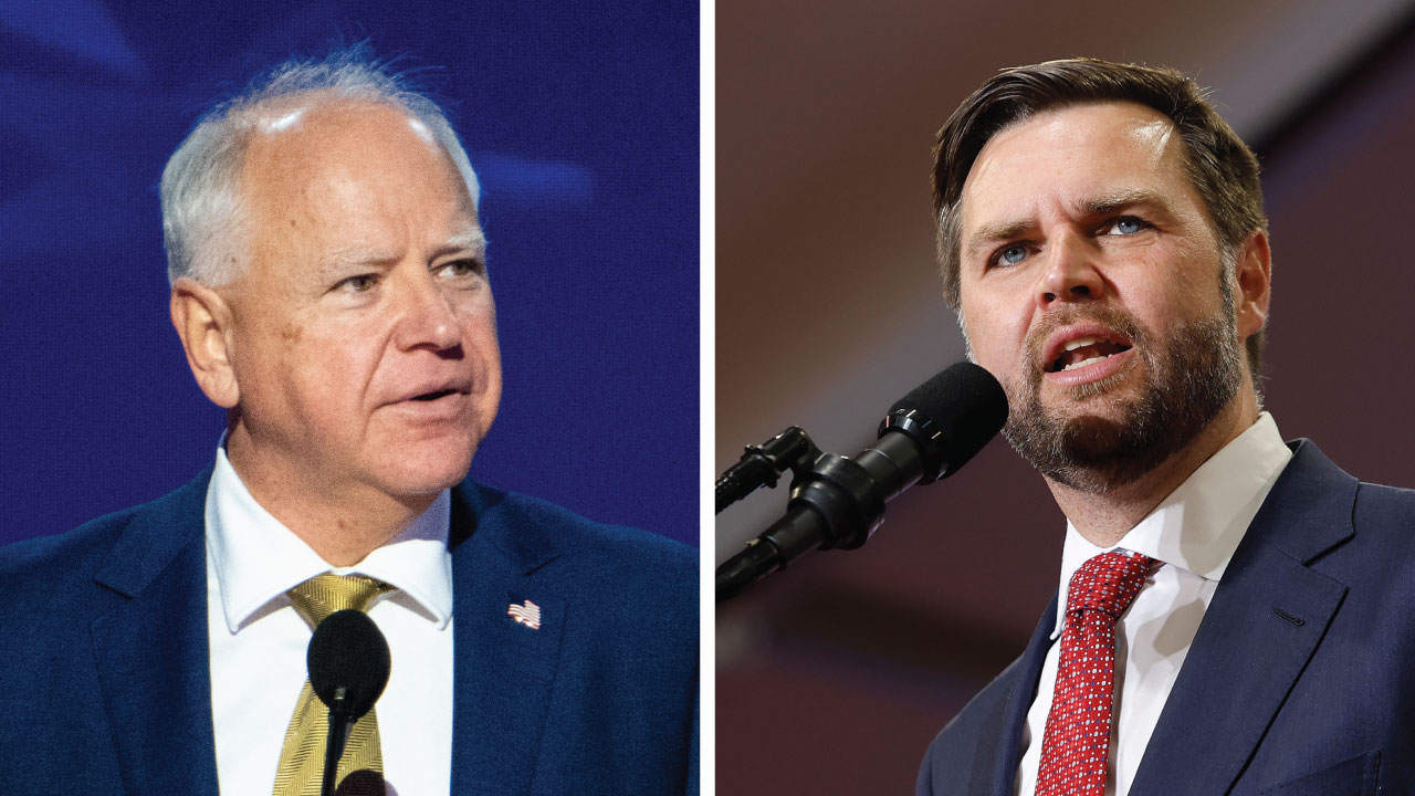 Tim Walz, JD Vance: How Americans view the vice presidential nominees ...