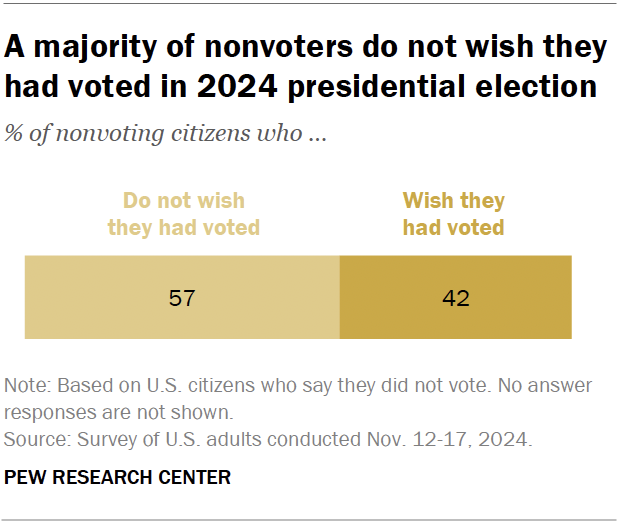 Voters' and nonvoters' experiences with the 2024 US election | Pew ...