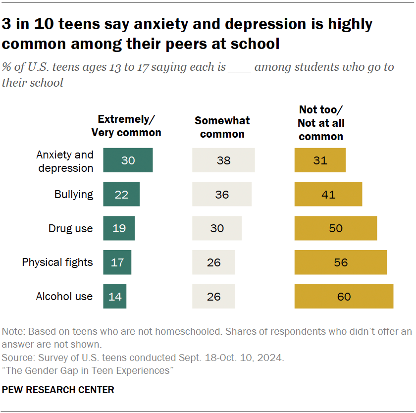 Problems teens see in their schools | Pew Research Center