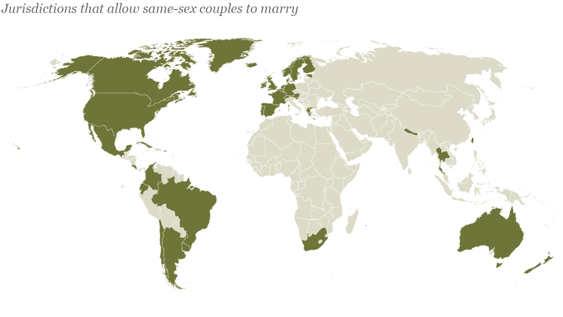 Current Marriage Equality Map