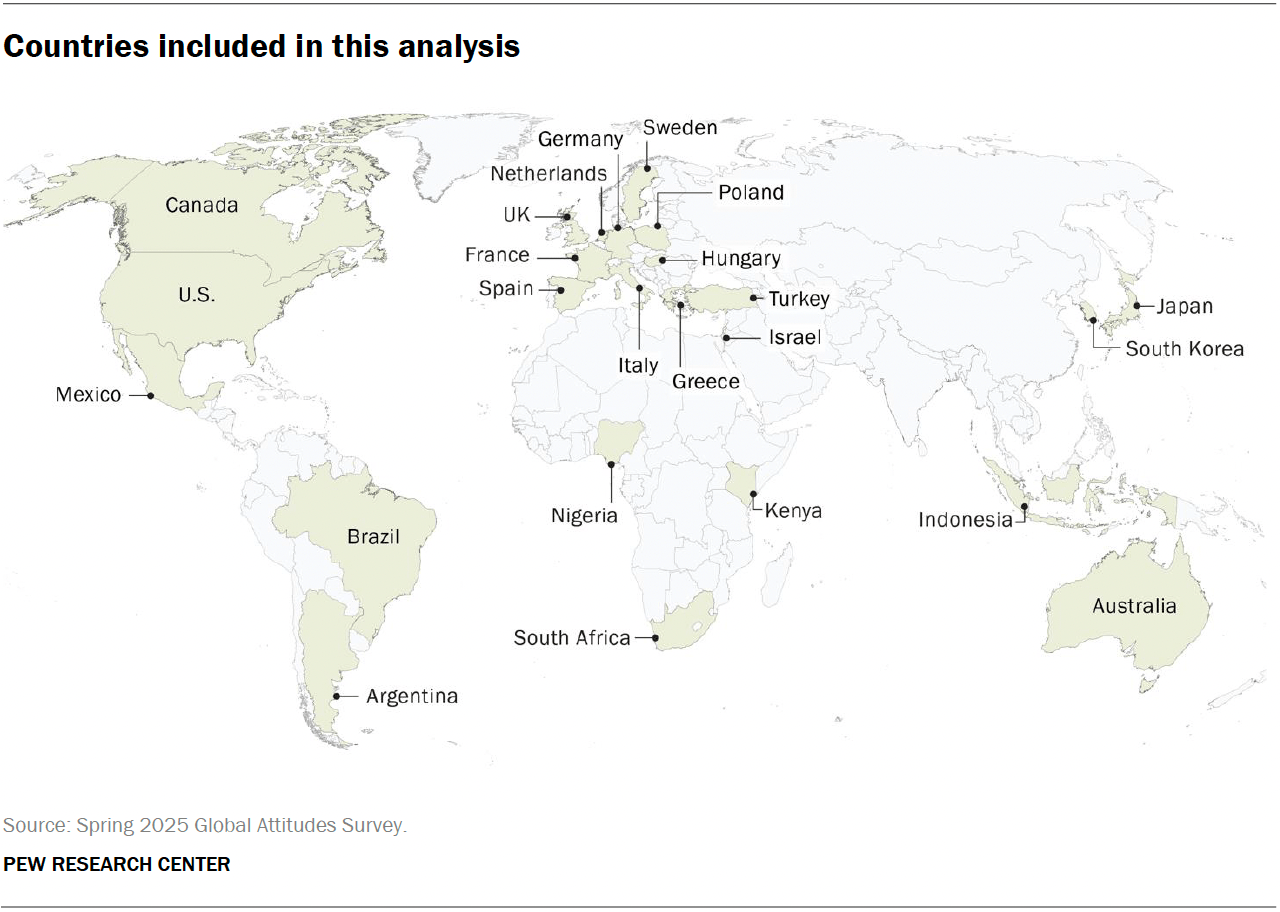 Views of India across 24 countries | Pew Research Center